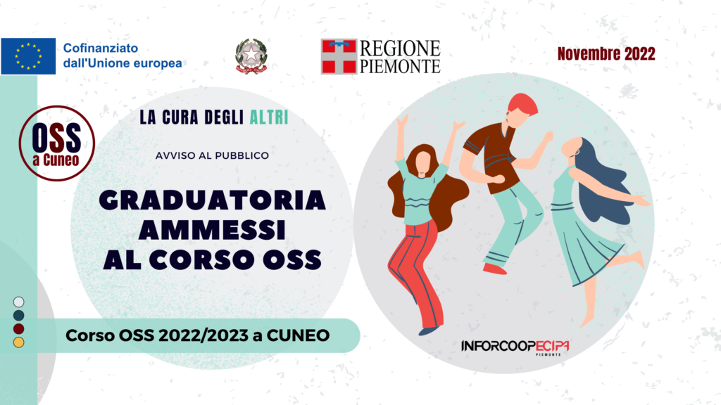 Corso OSS 2022/2023 a Cuneo: Elenco Ammessi - InforCoop Ecipa